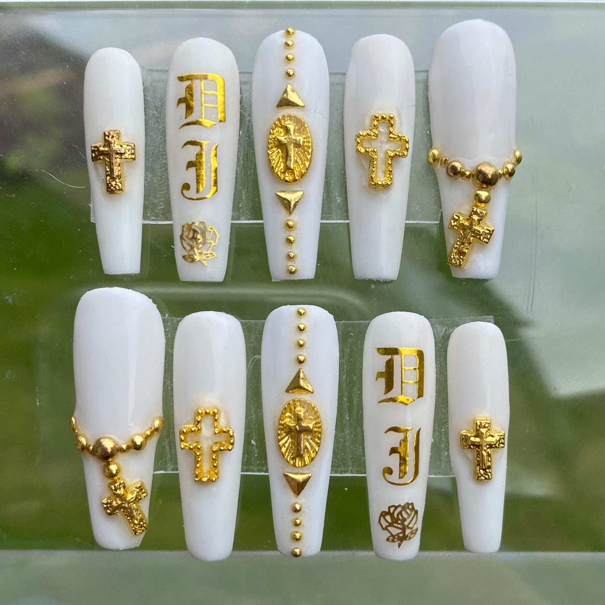SAINT - Custom Initials – Adore Luxe Nails